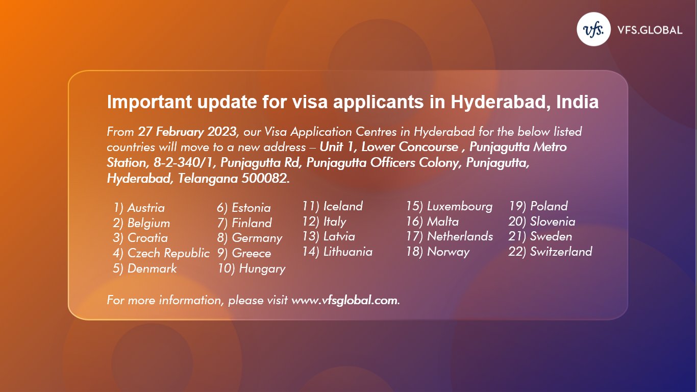 VFS Global Issues Important Update for Visa Applicants in Hyderabad ...