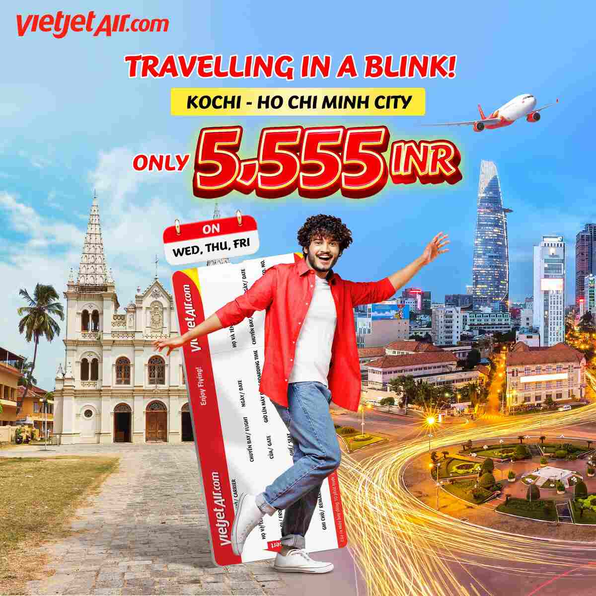 Vietjet to Launch Direct Flight Between Ho Chi Minh City and Kochi, Fares Starting From ₹5555 ...