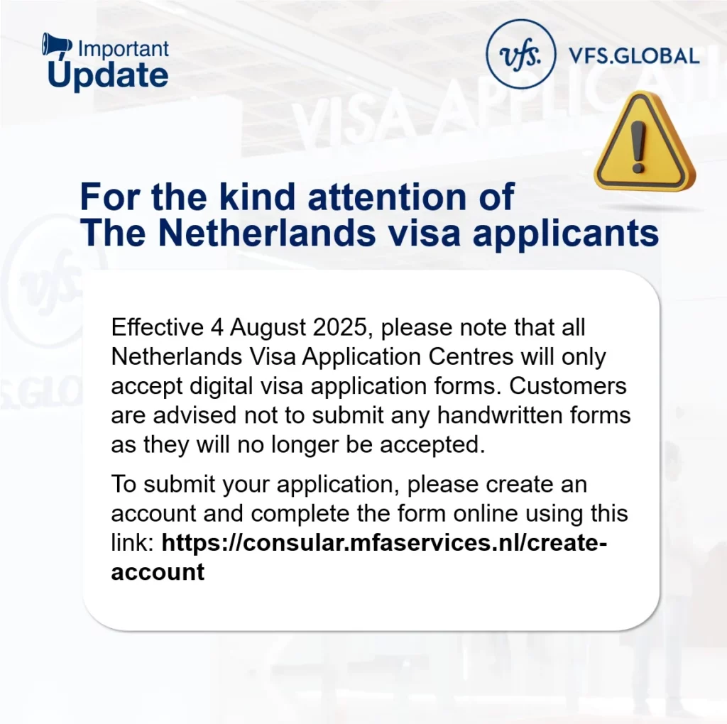 Netherlands Visa Goes Fully Digital: New Application Rules from August ...
