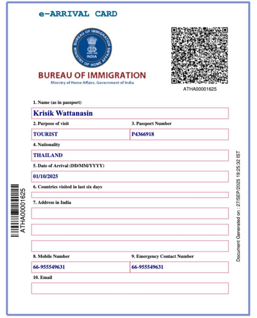 India Launches e-Arrival Card for Foreign Travellers from October 1: Step-by-Step Guide - travelobiz