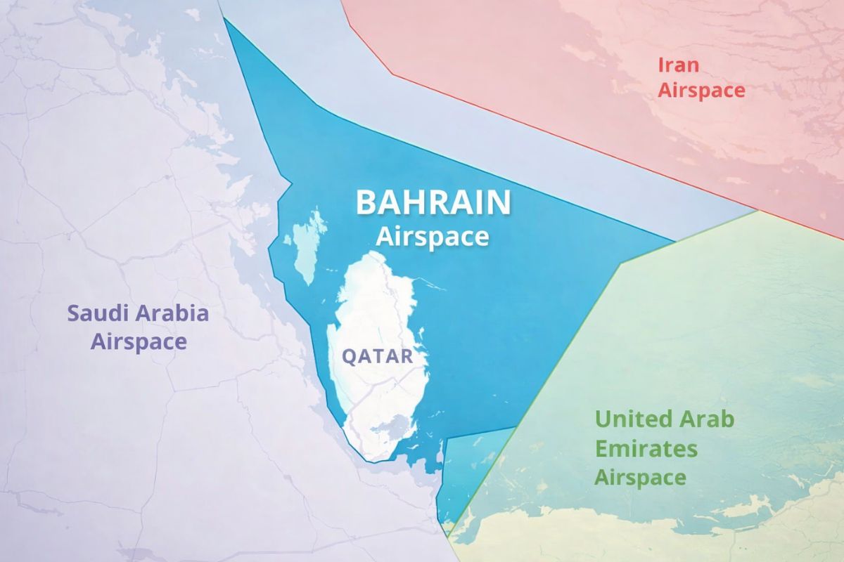 Bahrain Closes Airspace After Iranian Missile Attack; Flights Across ...