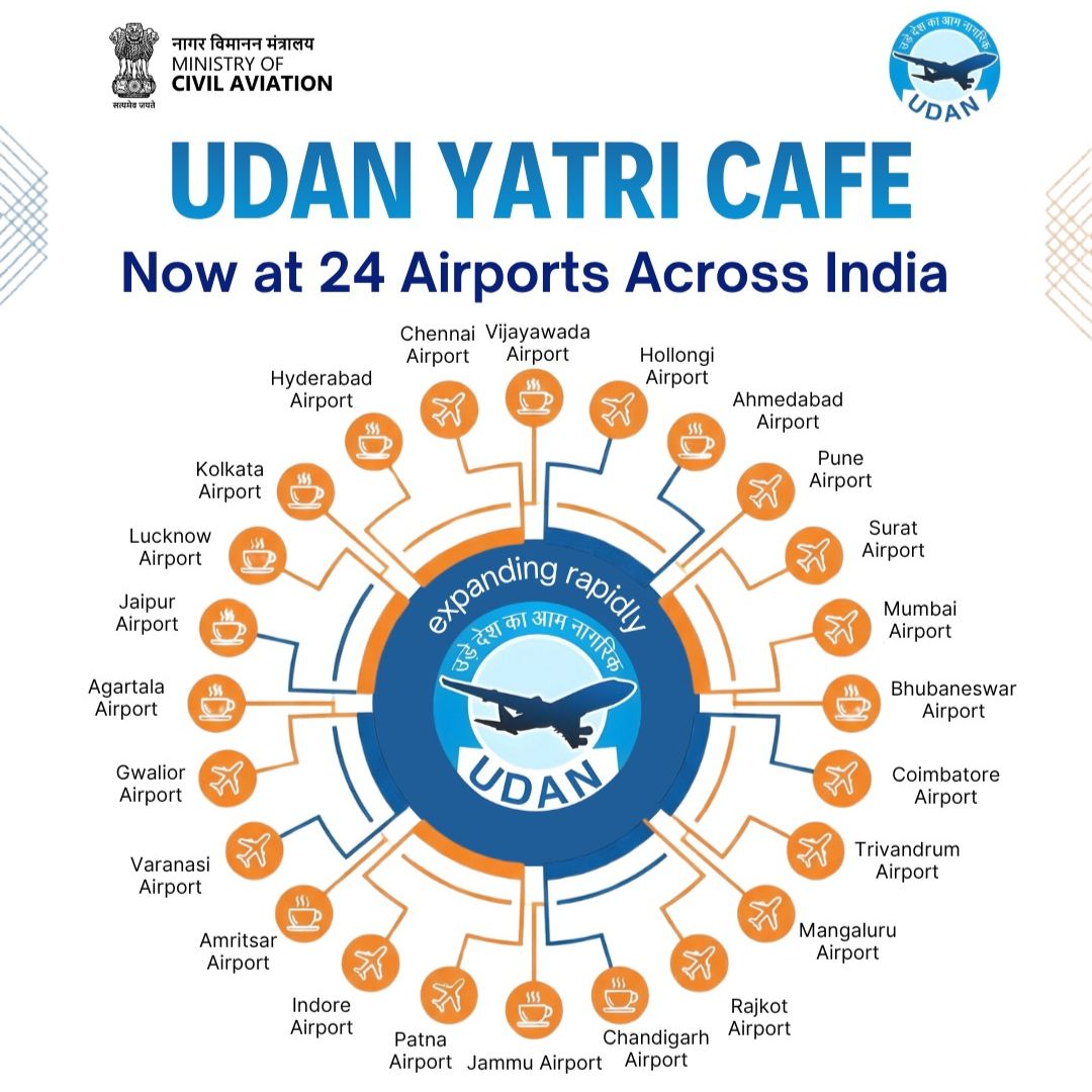 Udan Yatri Cafe Expands to 24 Airports Across India With Tea at Rs 10 ...